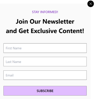 Fouita Subscription Widget