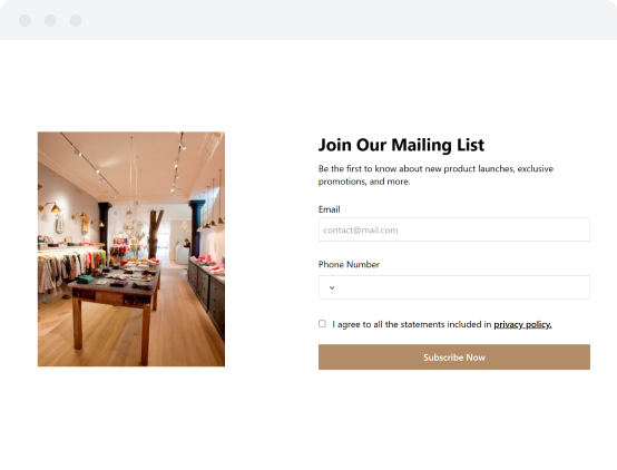 Fouita Subscribe Form Widget Fouita Subscribe Form Widget