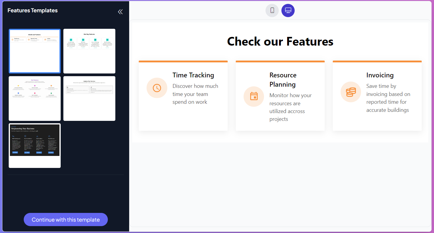 Best Features Section Widget For Your Website | Fouita