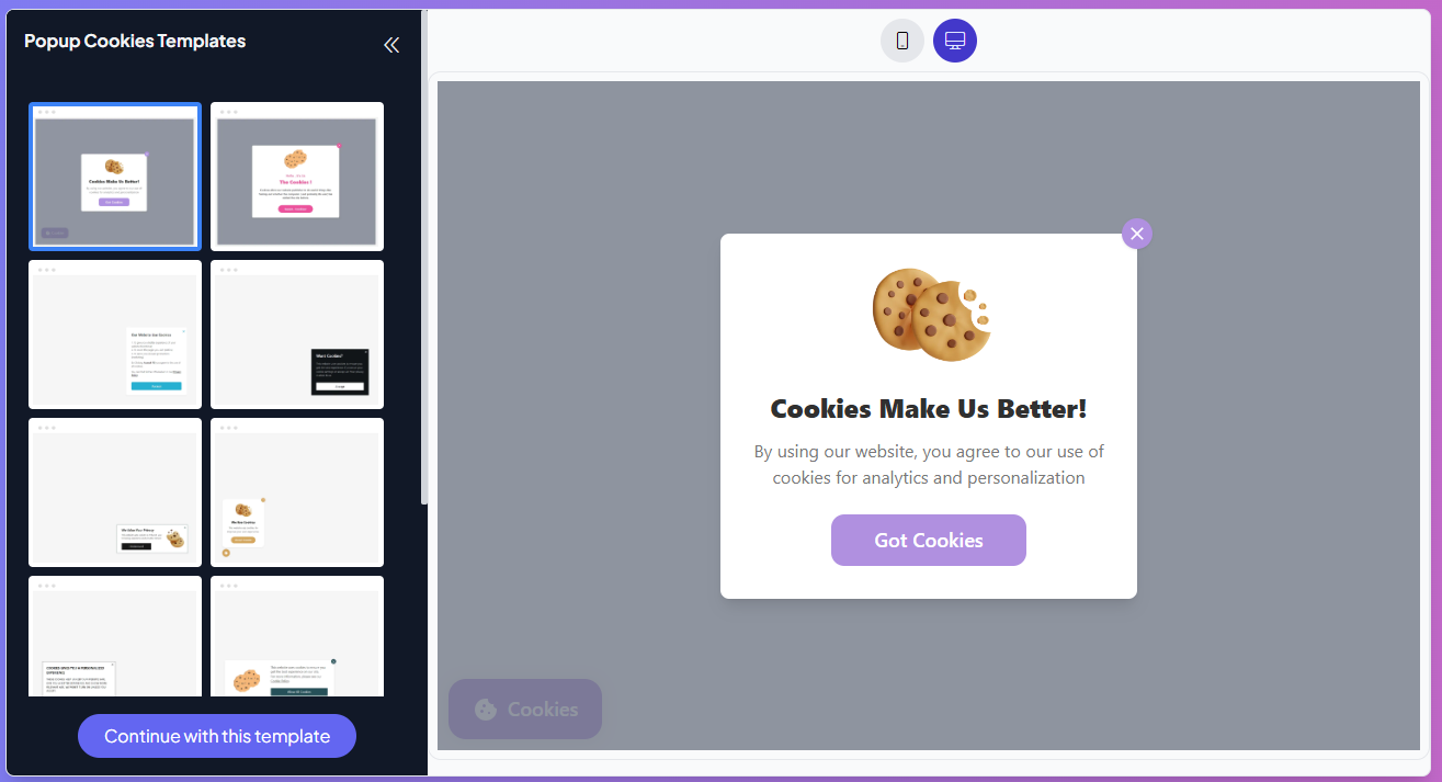 Best Popup Cookies Widget For Your Website | Fouita