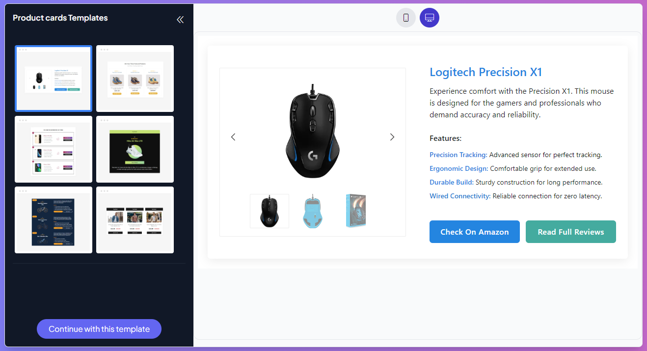 Best Product Cards Widget For Your Website | Fouita