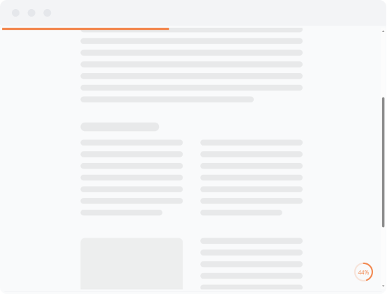 Fouita Scroll Progress Widget