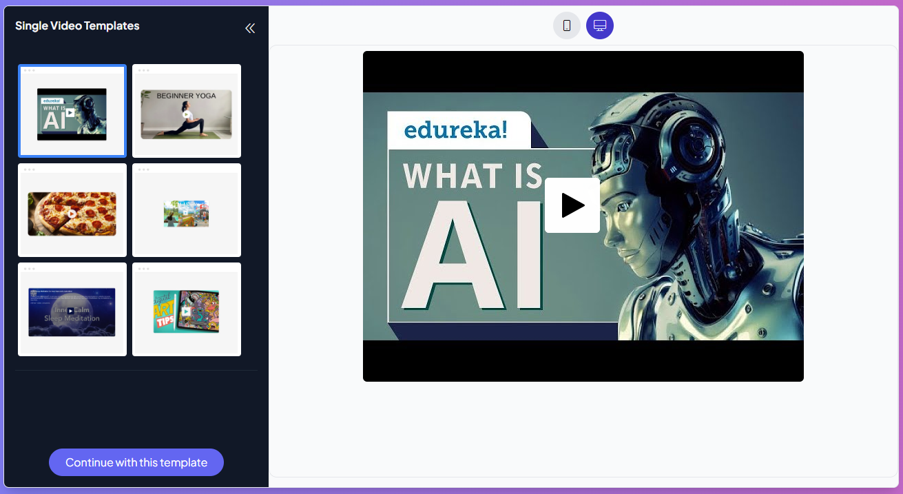 Best Single Video Widget For Your Website | Fouita