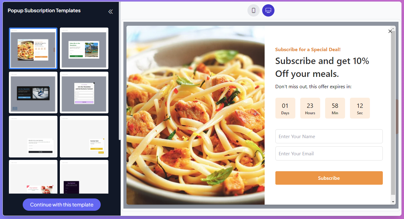 Best Subscription Widget For Your Website | Fouita